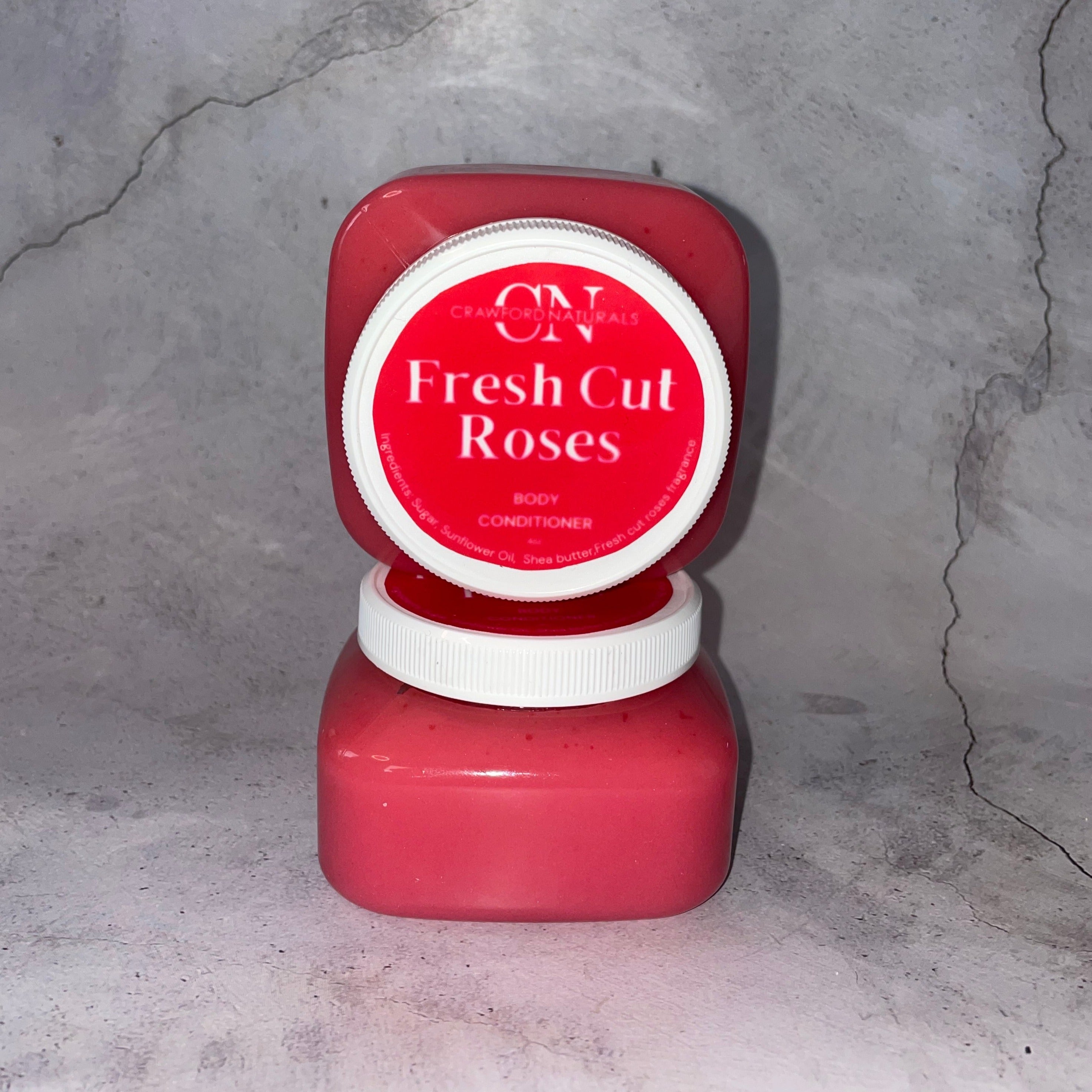 Body Conditioner- Fresh Cut Roses 8oz – Crawford Naturals